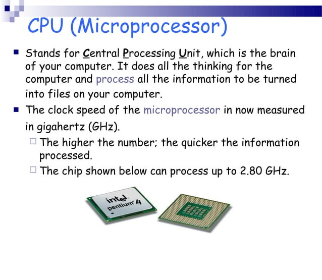 Computer parts. | PPT