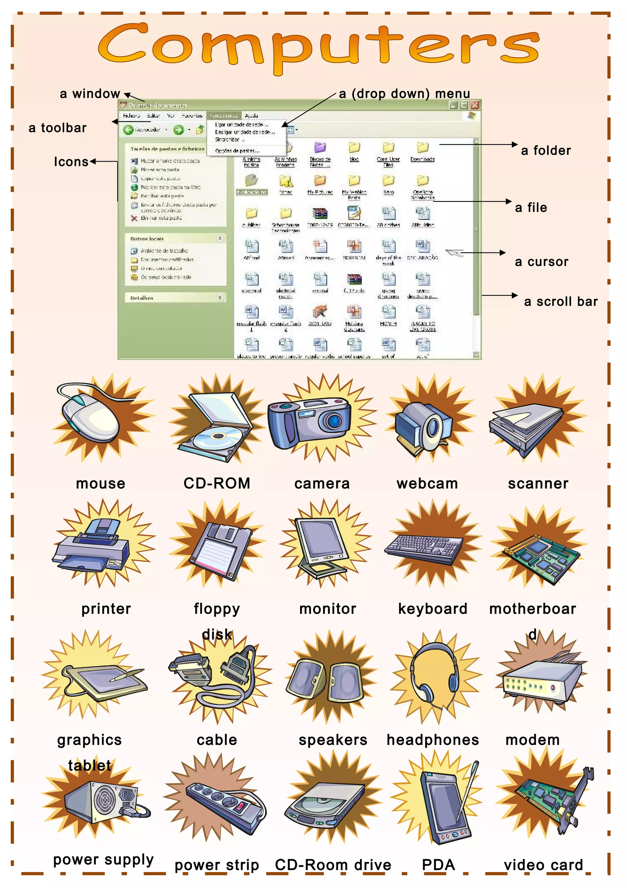Computer Parts (Worksheet) | DOC