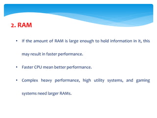 Computer performance | PPTX