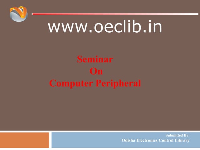 Computer Peripheral | PPT
