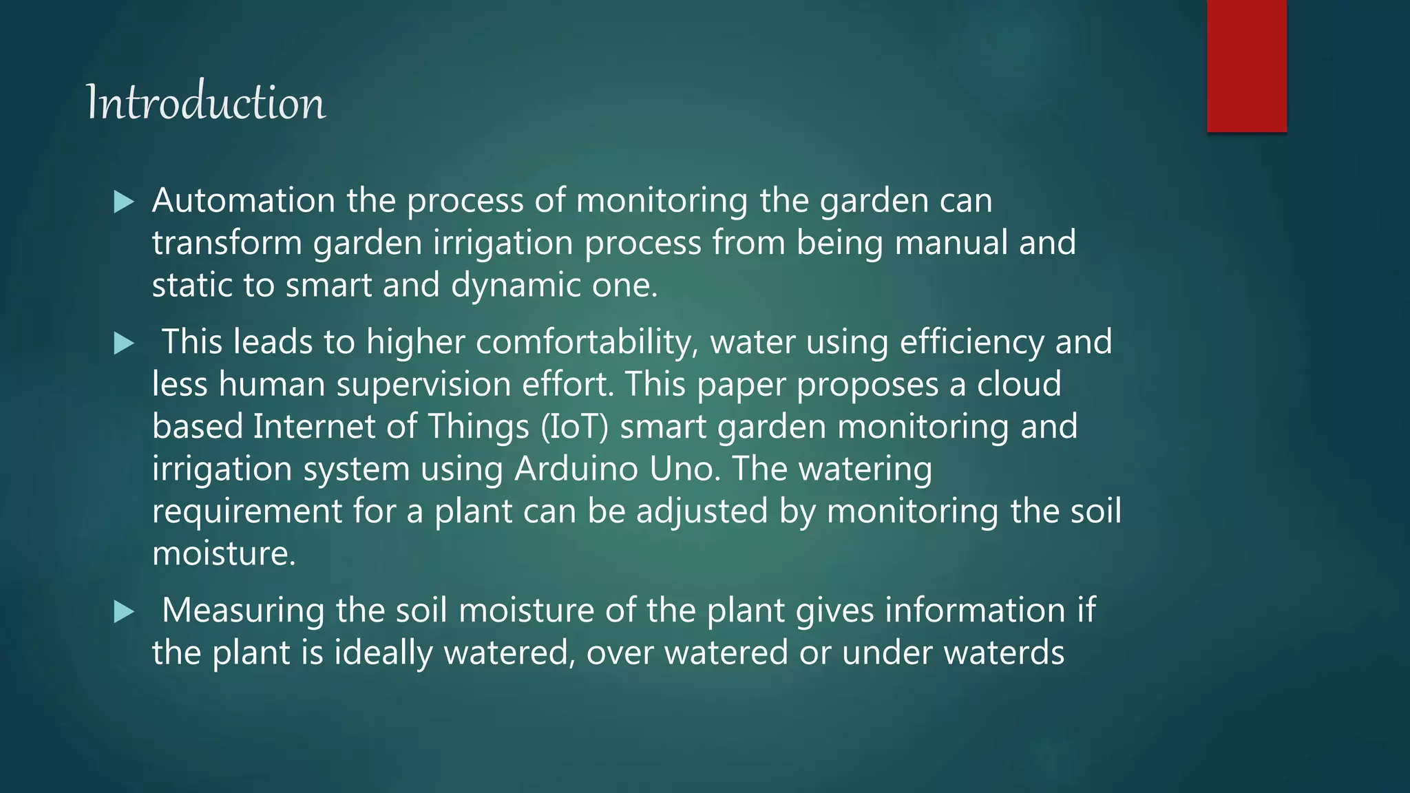 Smart Garden IOT Project | PPTX