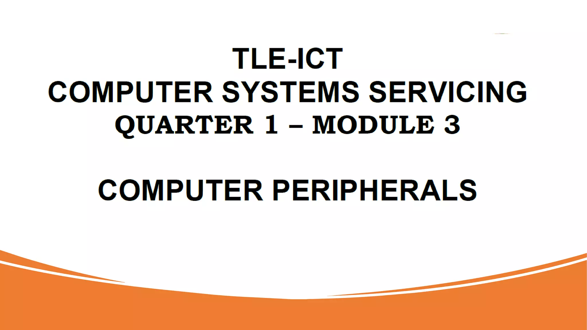 Computer Peripherals.pptx | Computer Peripherals | Computing