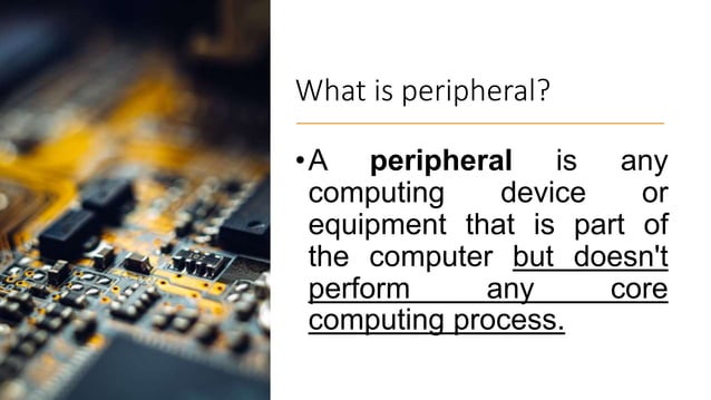 Computer Peripherals.pptx | Computer Peripherals | Computing