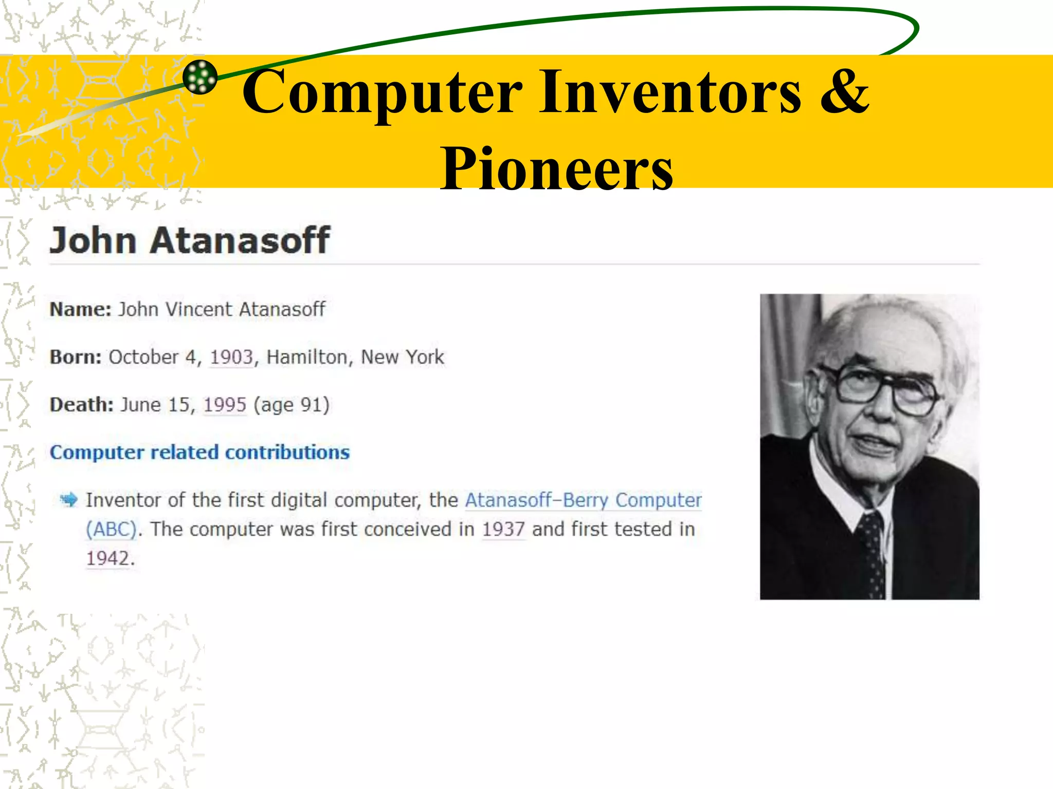 Computer Pioneers | PPT