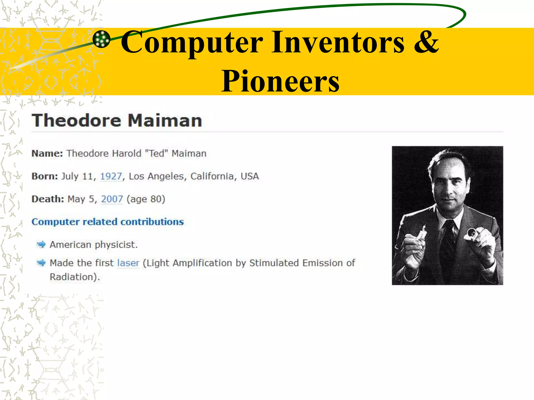 Computer Pioneers | PPT