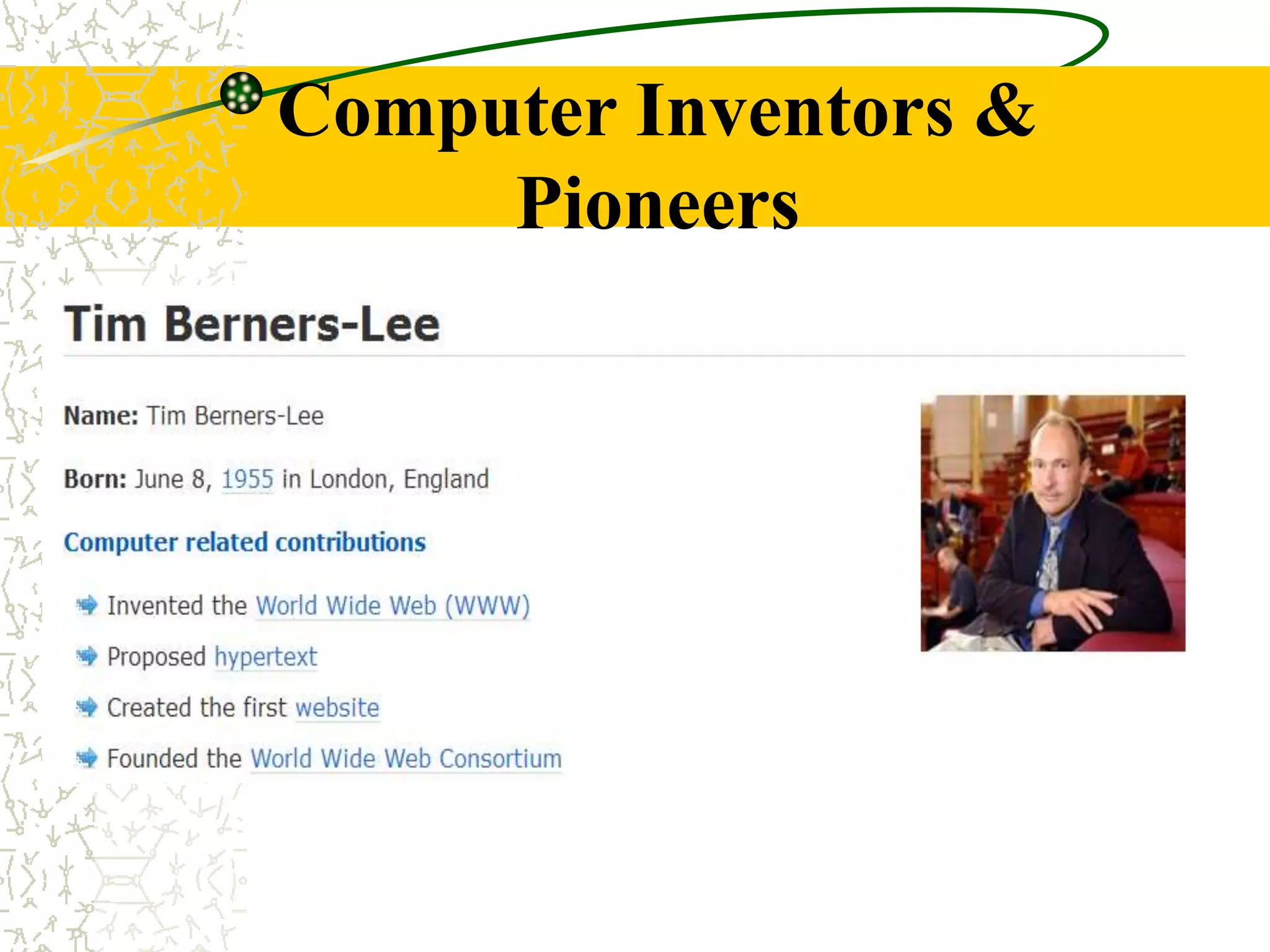 Computer Pioneers | PPT