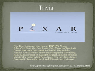 (Computer) Pixar Trivia | PPT
