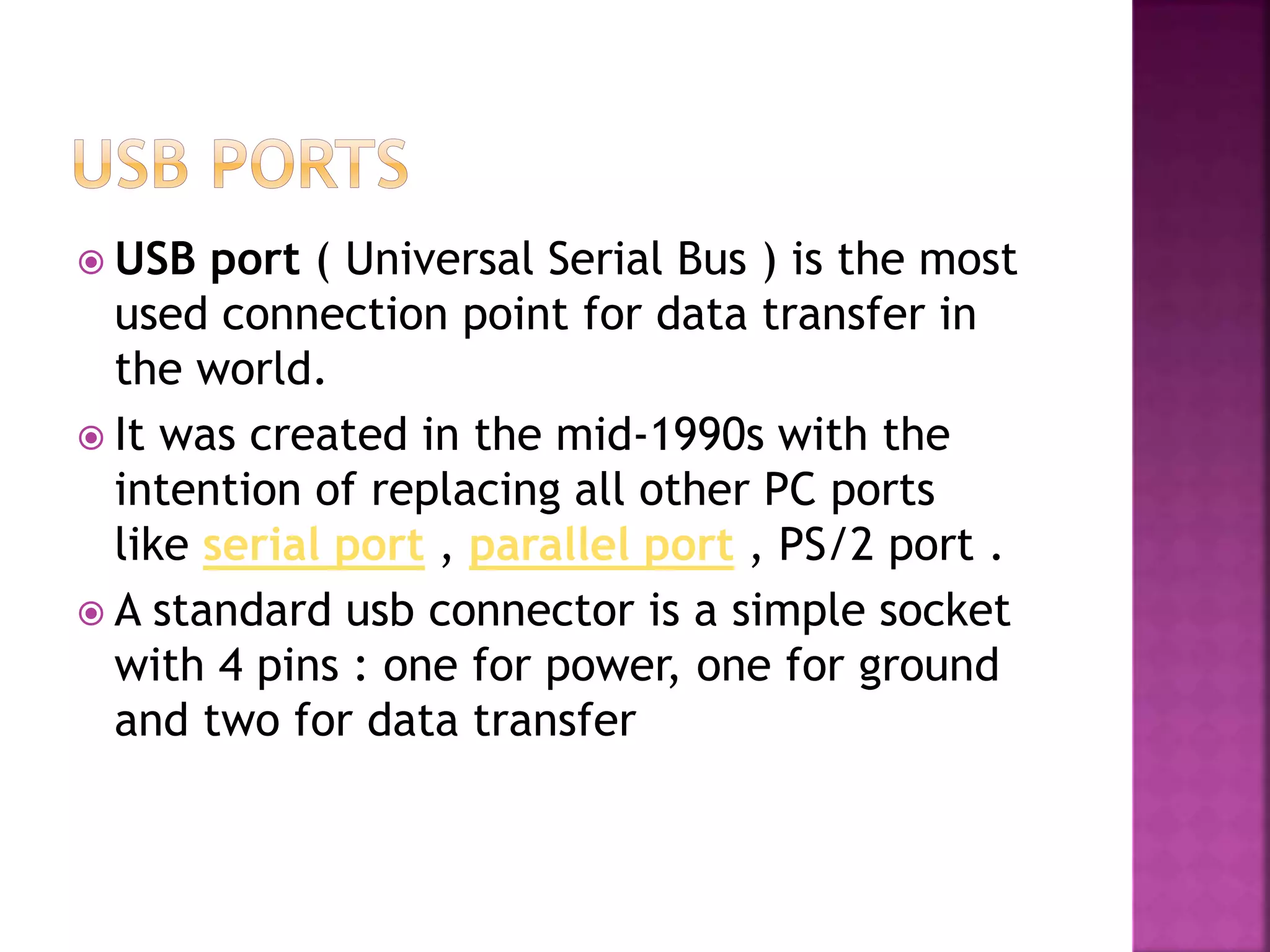 Computer ports | PPTX