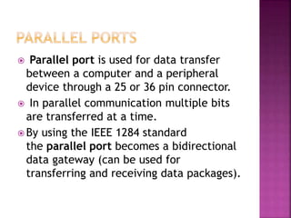 Computer ports | PPTX
