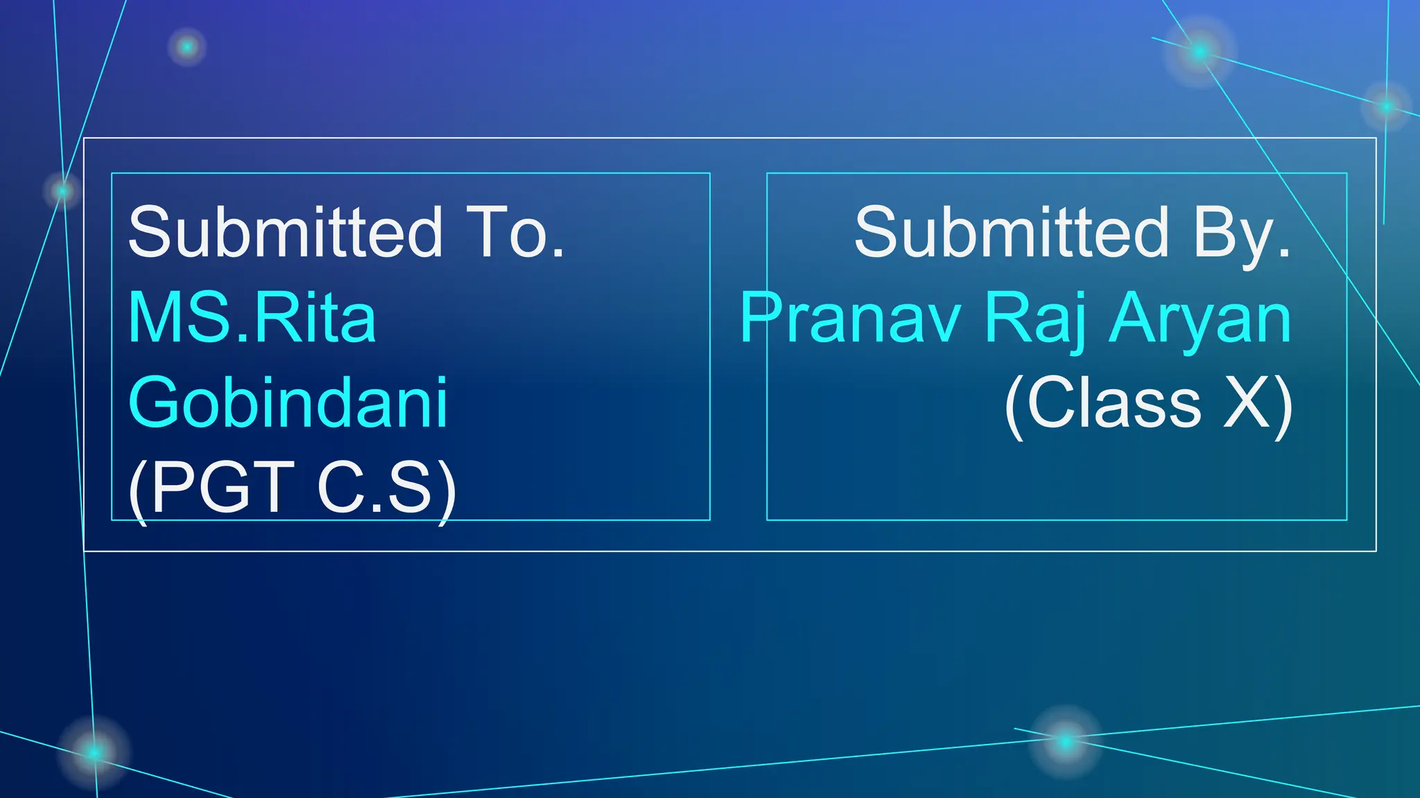 Computer PowerPoint Presentation by Pranav Class 10th.pptx | Free Download