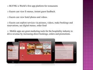 Computer application in hotel industry | PPTX