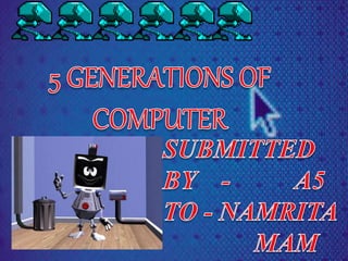 5 GENERATIONS OF COMPUTER | PPSX