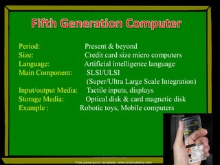 5 GENERATIONS OF COMPUTER | PPT