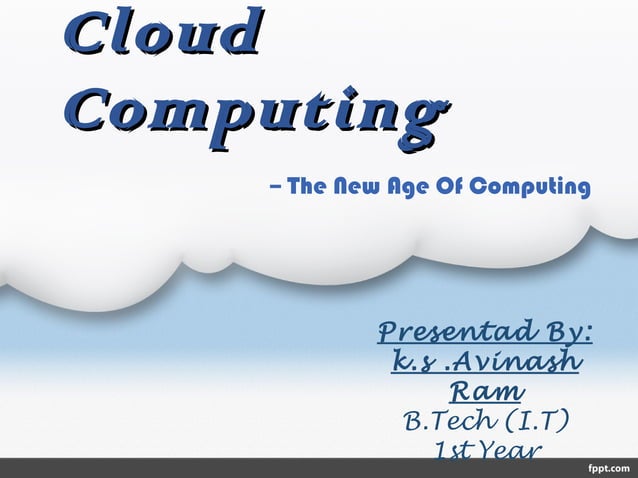cloud computting | PPT