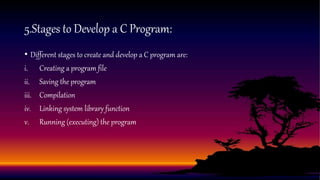 presentation on the topic: Introduction to the C language | PPT