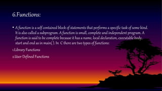 presentation on the topic: Introduction to the C language | PPT