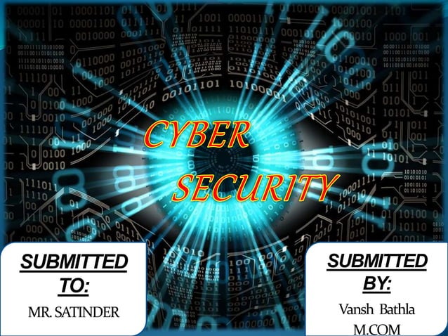 Cyber Securityneedsecurity Problem And Types Of Cyber Security Ppt