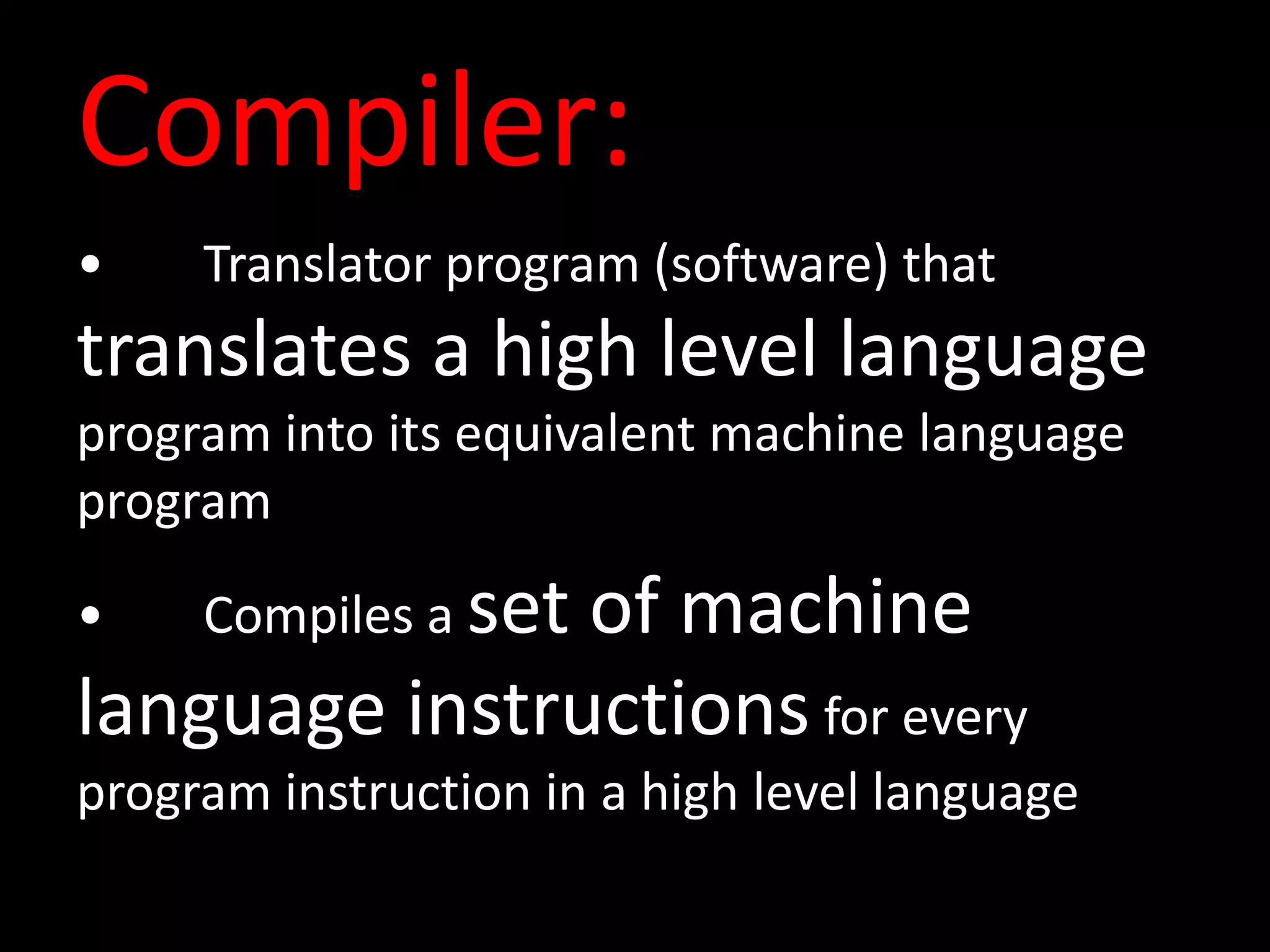 High Level Language (HLL) | PPTX