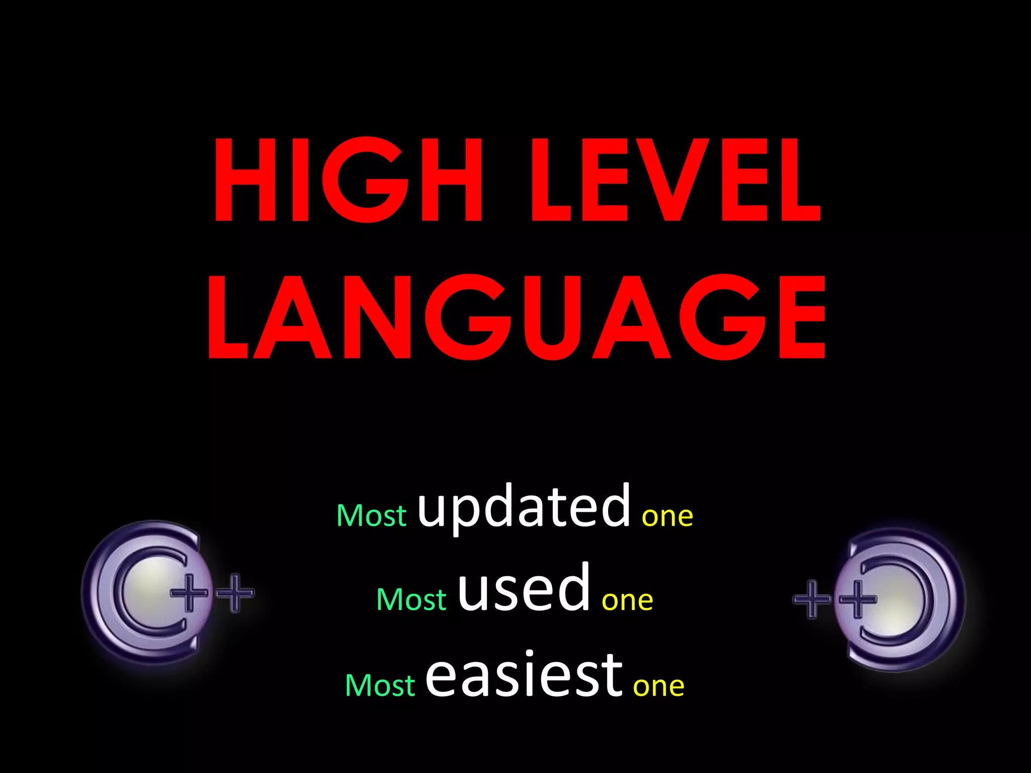 High Level Language (HLL) | PPTX