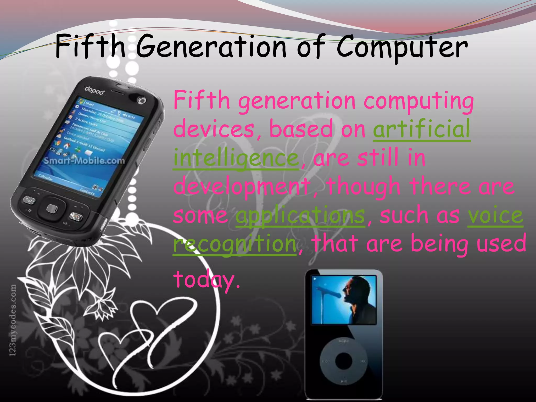 history and uses of computer in different areas | PPT