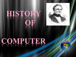 history and uses of computer in different areas | PPT