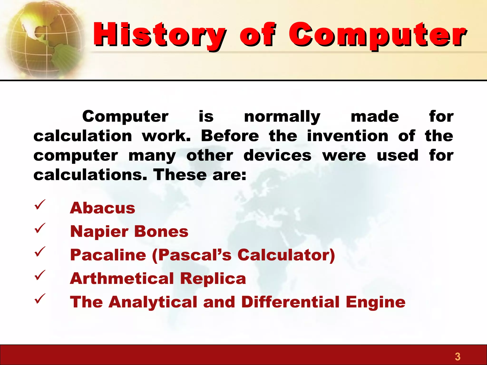 Computer presentation | PPT