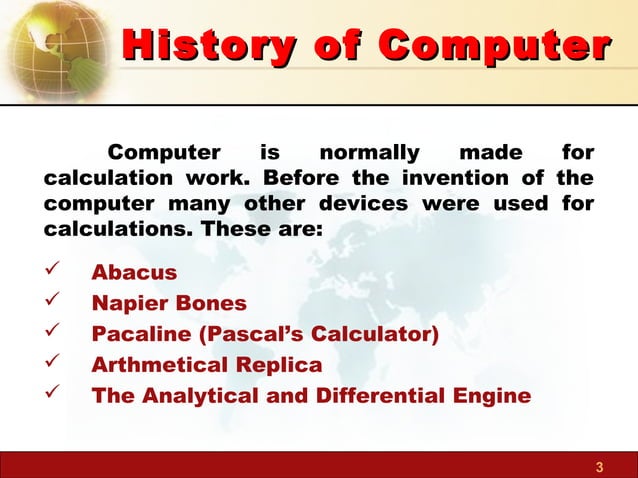 Computer presentation | PPT