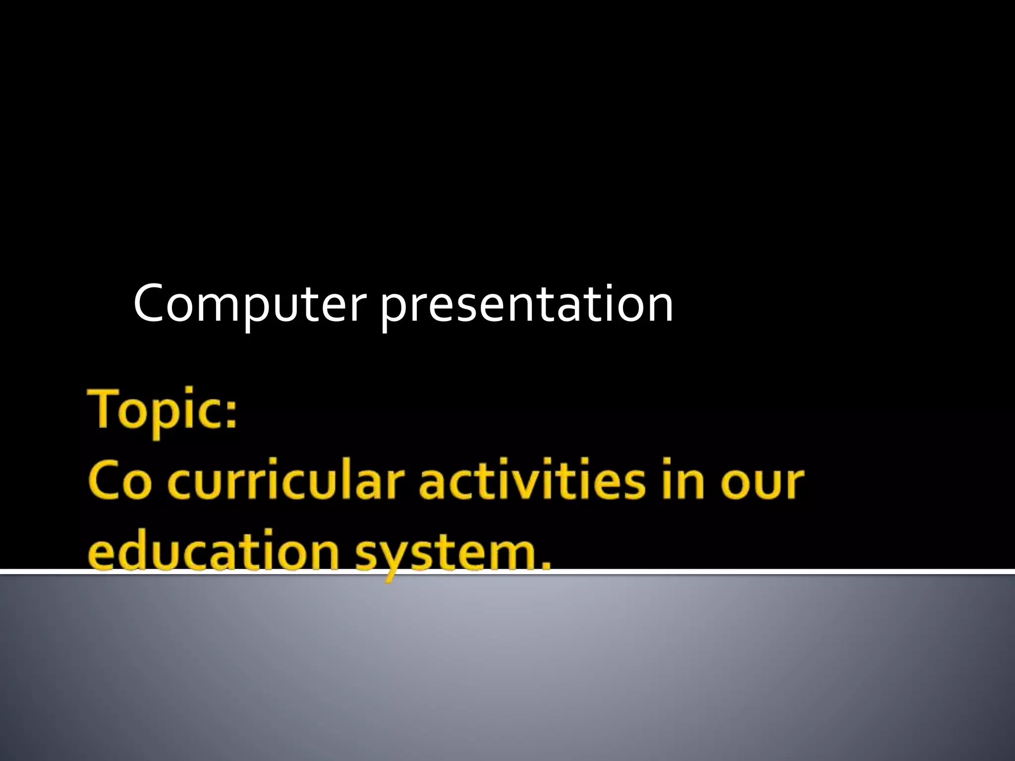 Computer presentation | PPT | Free Download