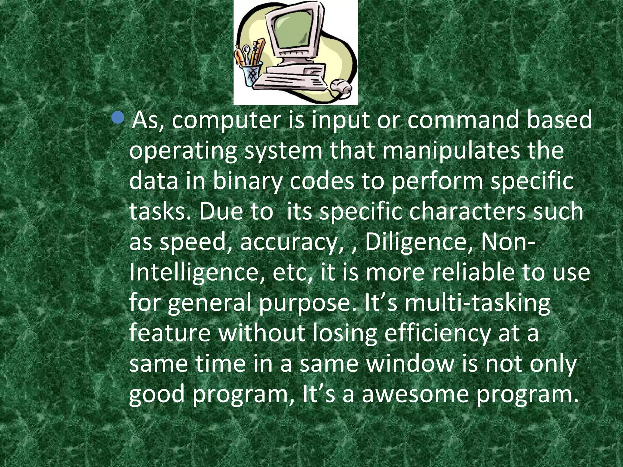 Computer-It's Introduction or Computer System | PPT