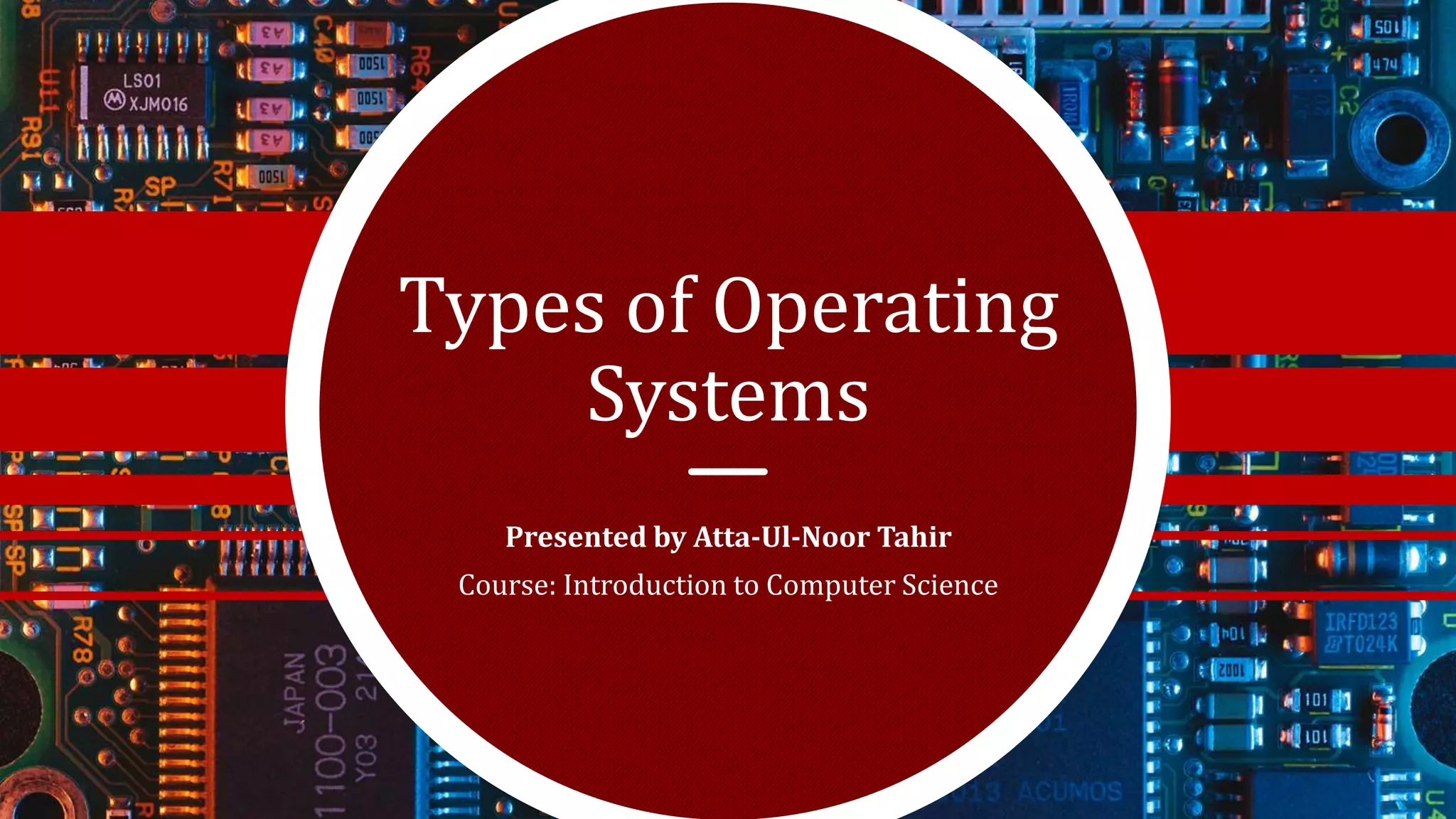 Operating Systems and It's Types | PPT