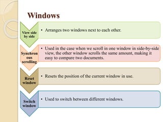 MS Word: View Menu | PPTX
