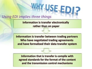 ELECTRONIC DATA INTERCHANGE (EDI) | PPTX