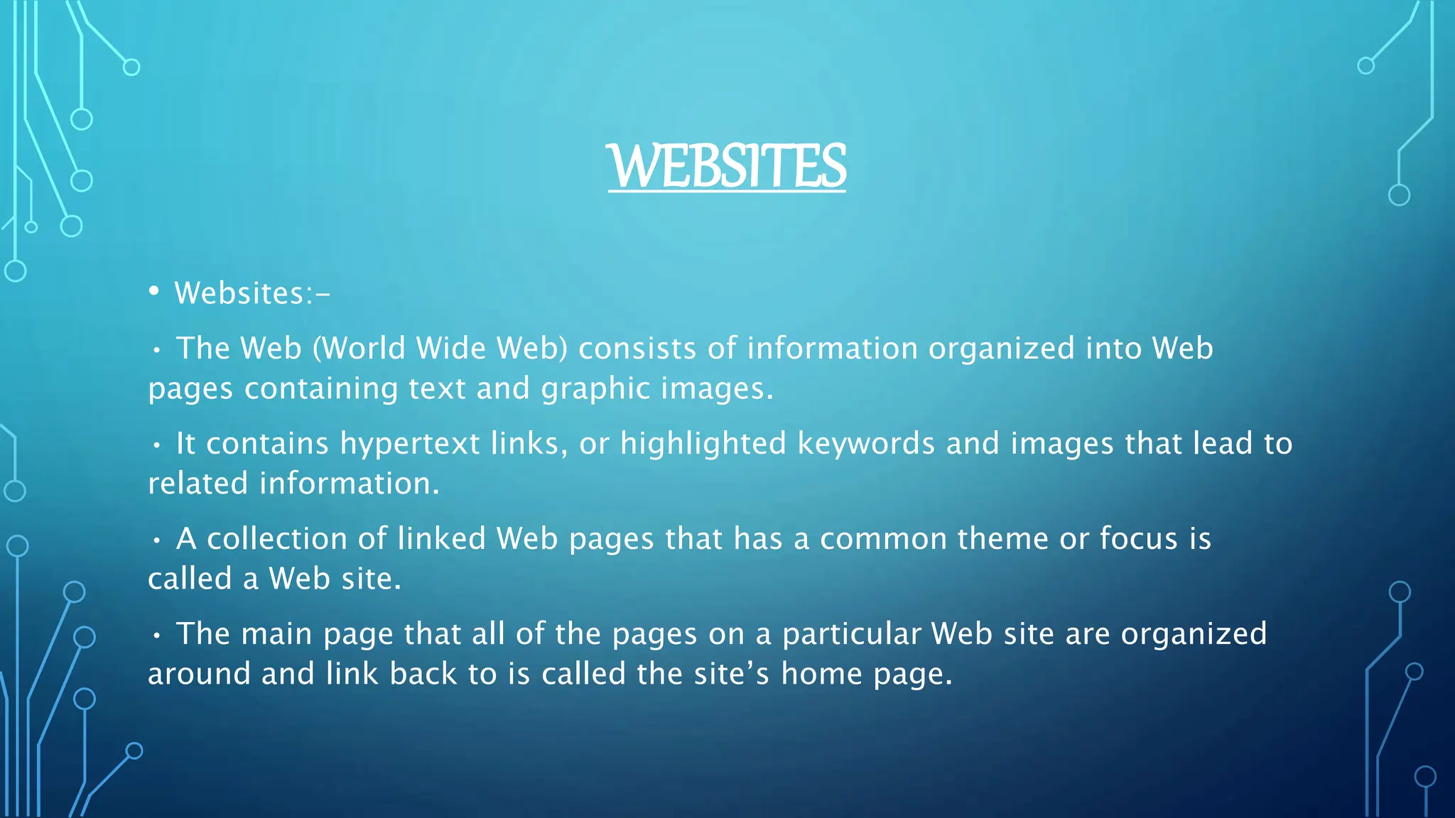 Internet services presentation for primary | PPTX | Email | Internet