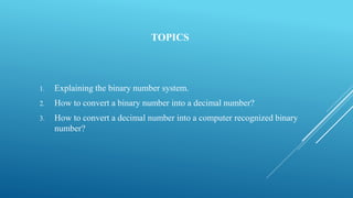 Binary & Decimal Number System | PPTX | Science