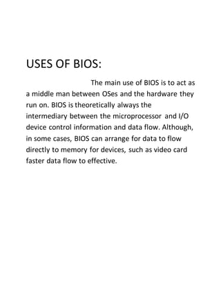 Presentation about Bios | DOCX