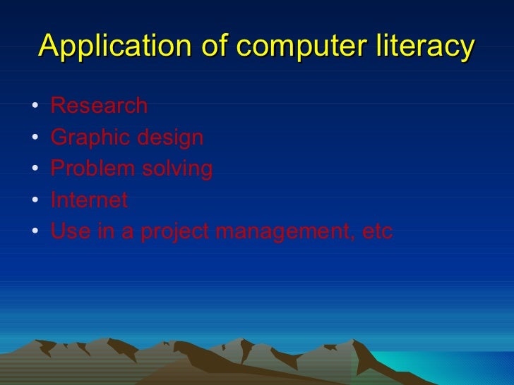 Computer literacy by student of UOL from first semester