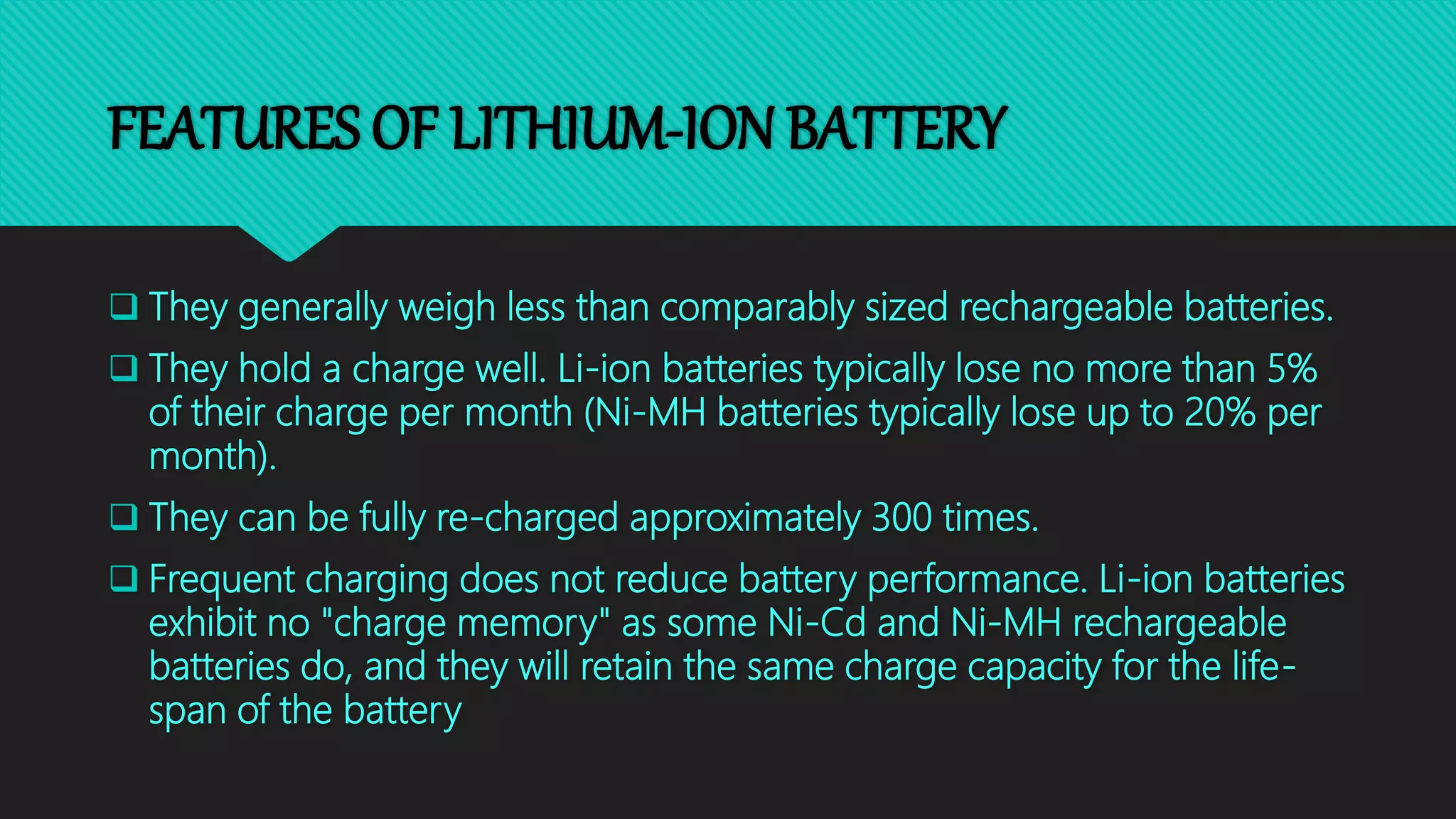 Lithium-ion battery | PPTX