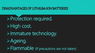 Lithium-ion battery | PPTX