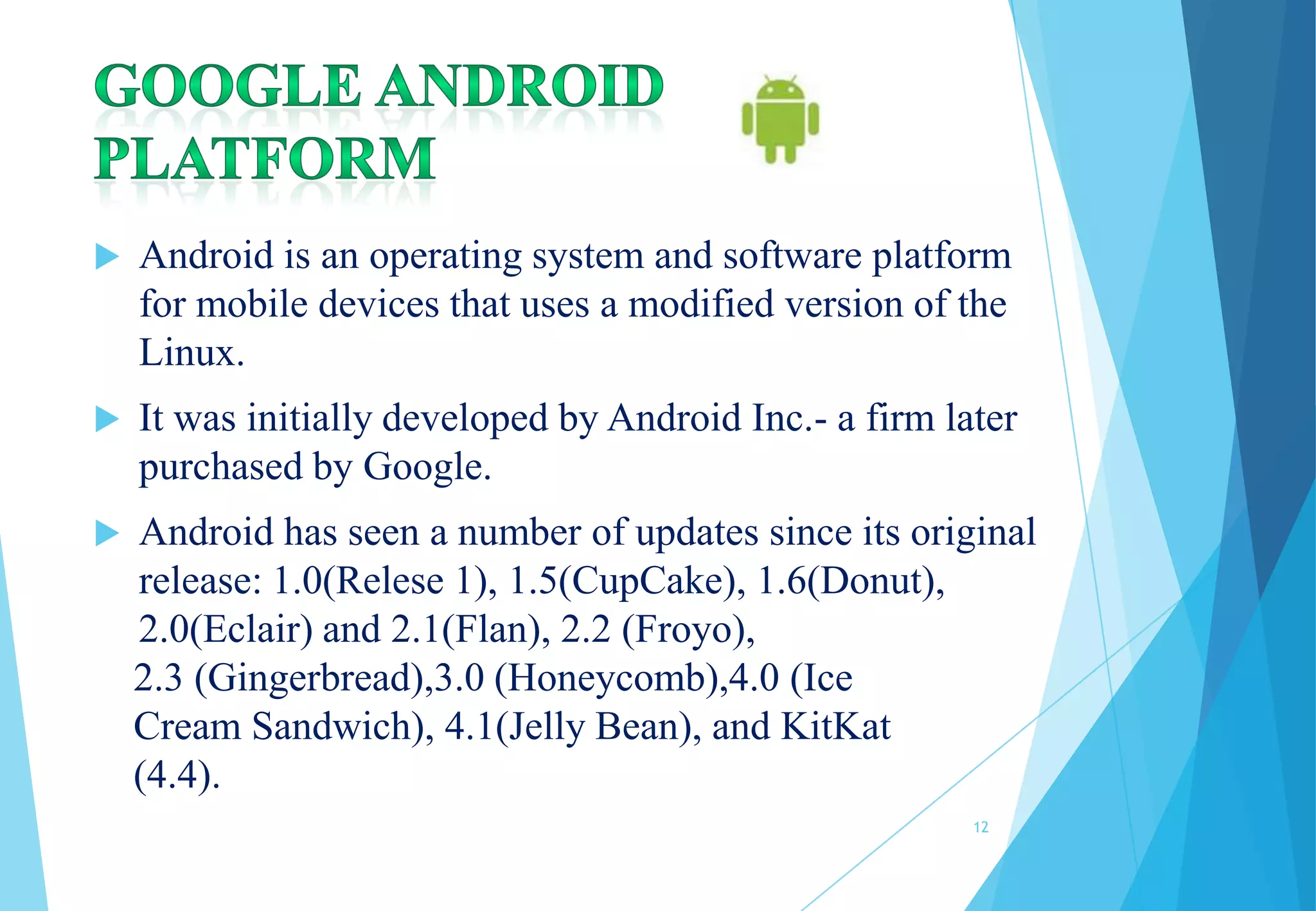 Mobile OS Computer presentation | PPTX | Operating Systems | Computer Software and Applications