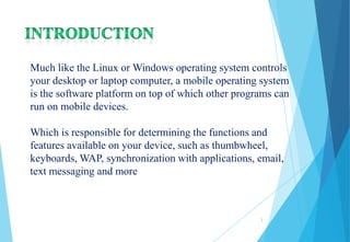 Mobile OS Computer presentation | PPTX