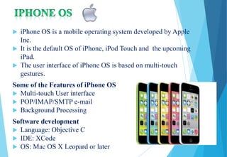 Mobile OS Computer presentation | PPTX | Operating Systems | Computer Software and Applications