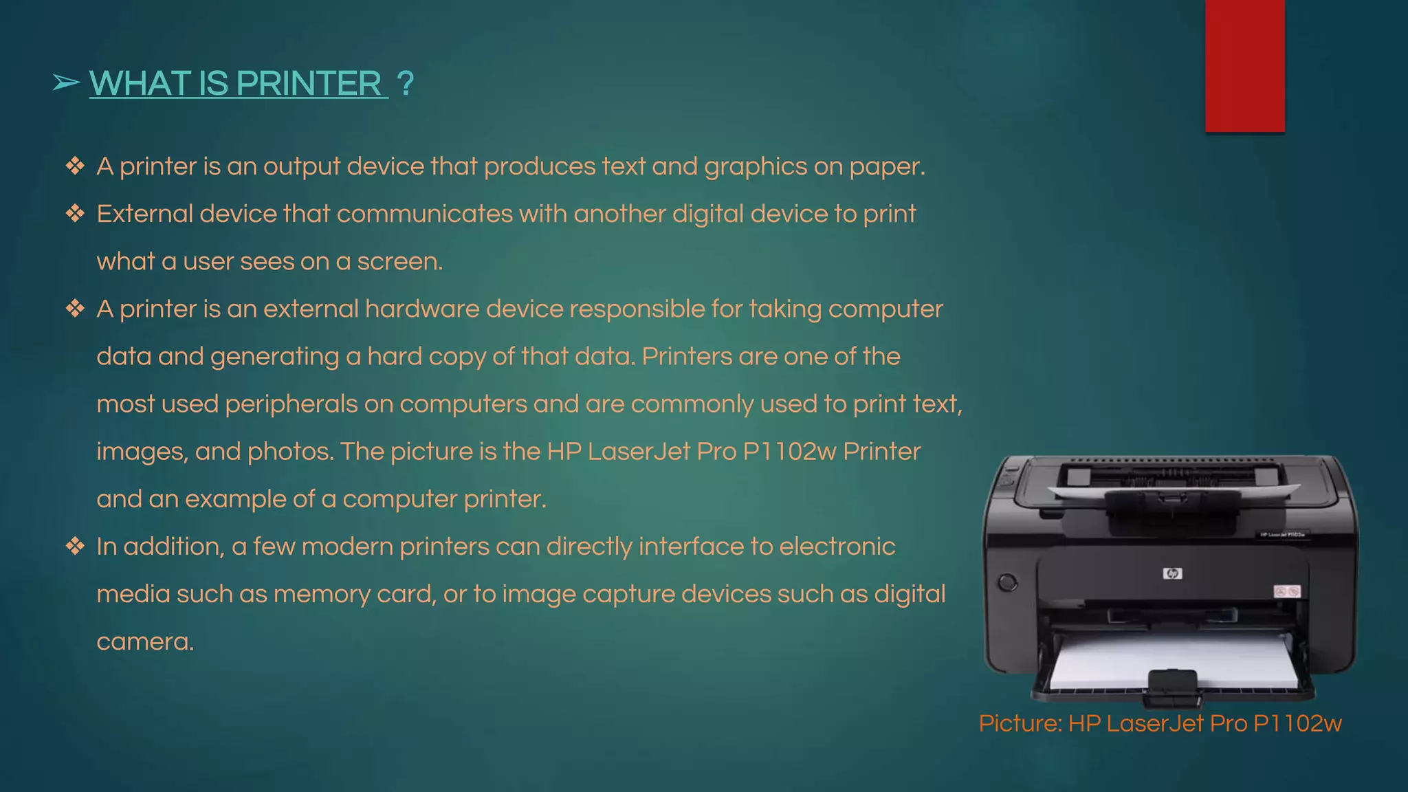 Computer Printer | PPTX
