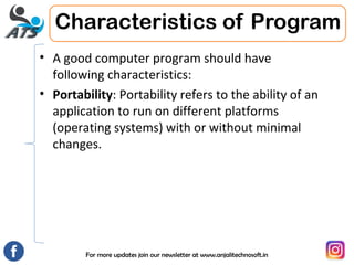 Computer Program- Introduction, characteristics and stages | PPT