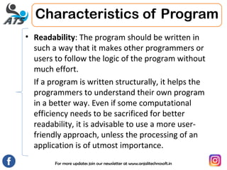 Computer Program- Introduction, characteristics and stages | PPT