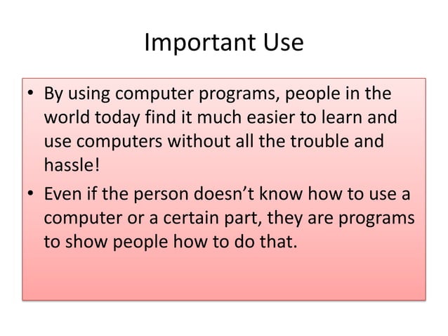 Computer Programming Ppt