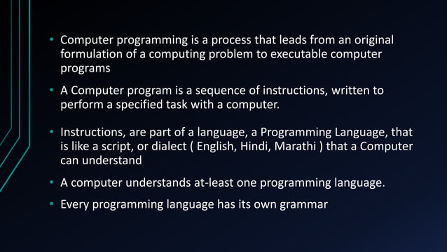 Computer programming | PPT
