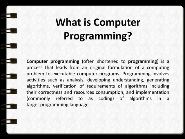Computer programming | PPT