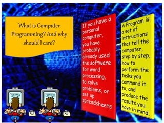 COMPUTER PROGRAMMING BASIC | PDF