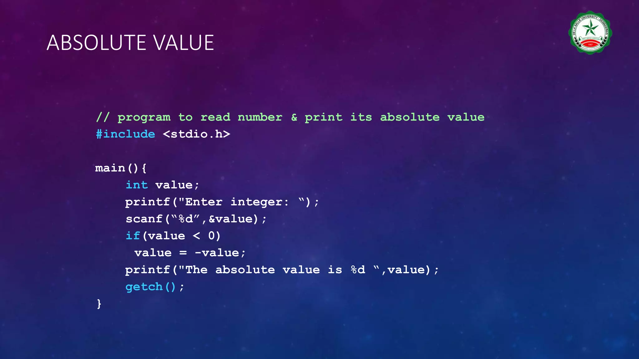 Computer Programming If Statements And Relational Operators Ppt