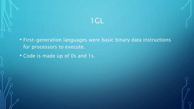 Computer Programming Language Generations Ppt 